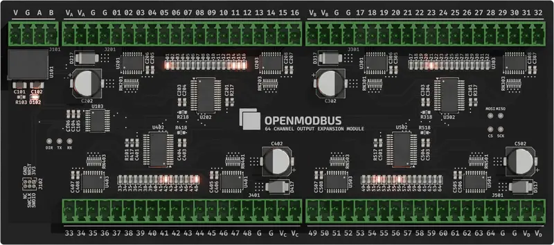 Open Modbus OM-64DO - Open Source Embedded Project